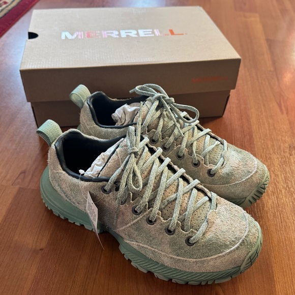 Merrell | Shoes | Merrell Mqm Ace Lte Fp Jade Leather Hiking Shoes ...